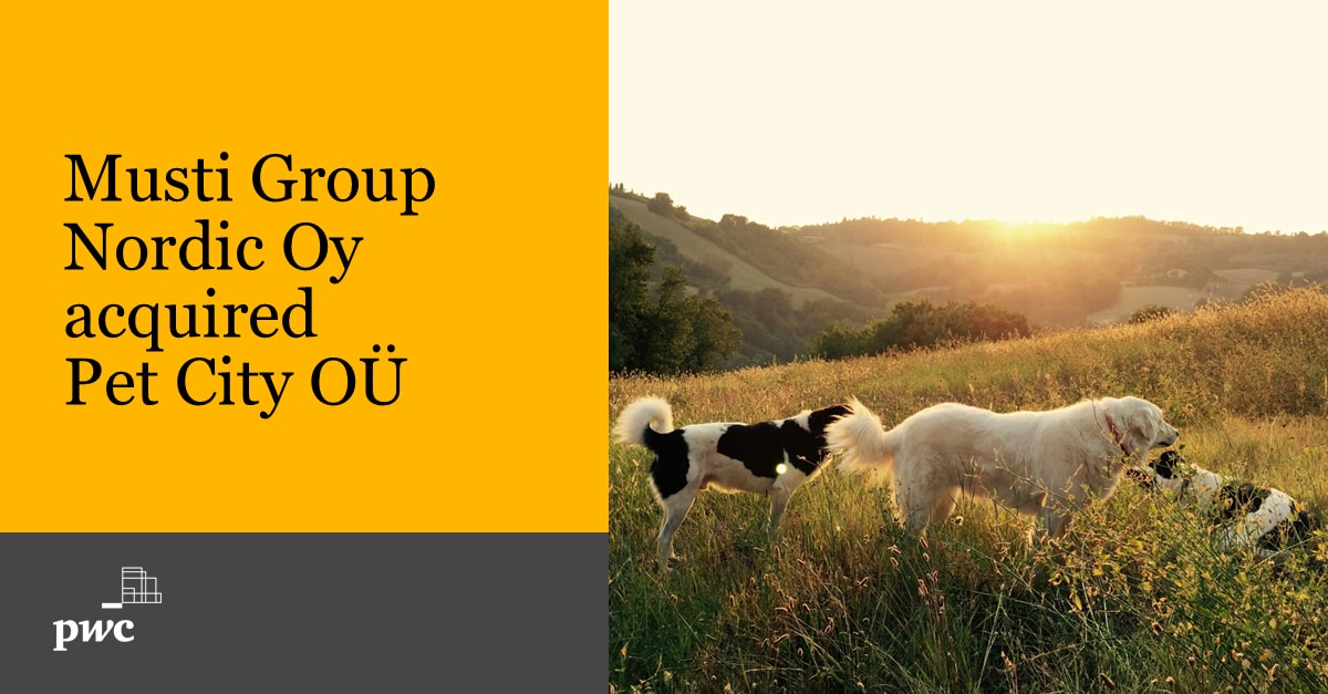 Musti Group Nordic Oy acquired Pet City OÜ