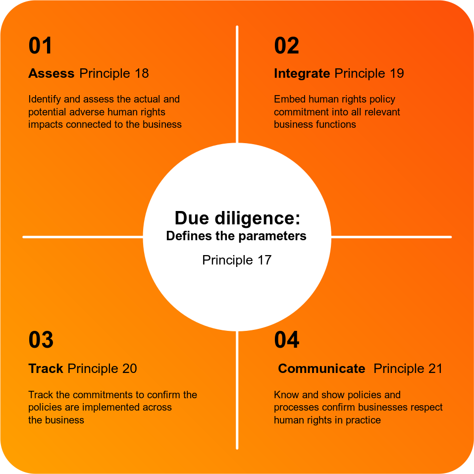 Integrate respect for human rights in your supply chains