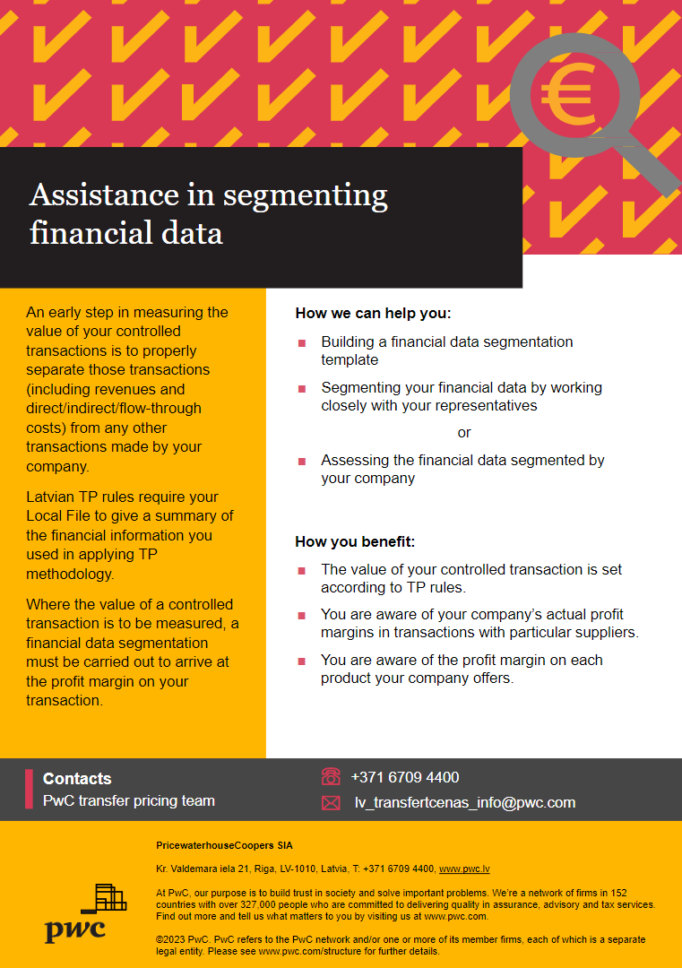 Transfer pricing services