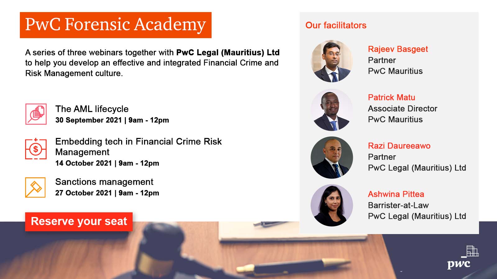 PwC Forensic Academy | PwC Mauritius