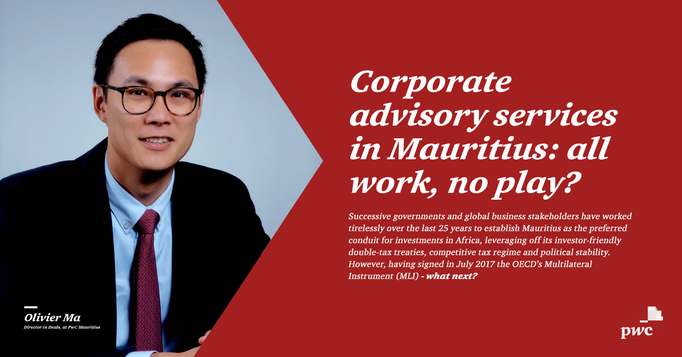 Corporate advisory services in Mauritius: all work, no play?