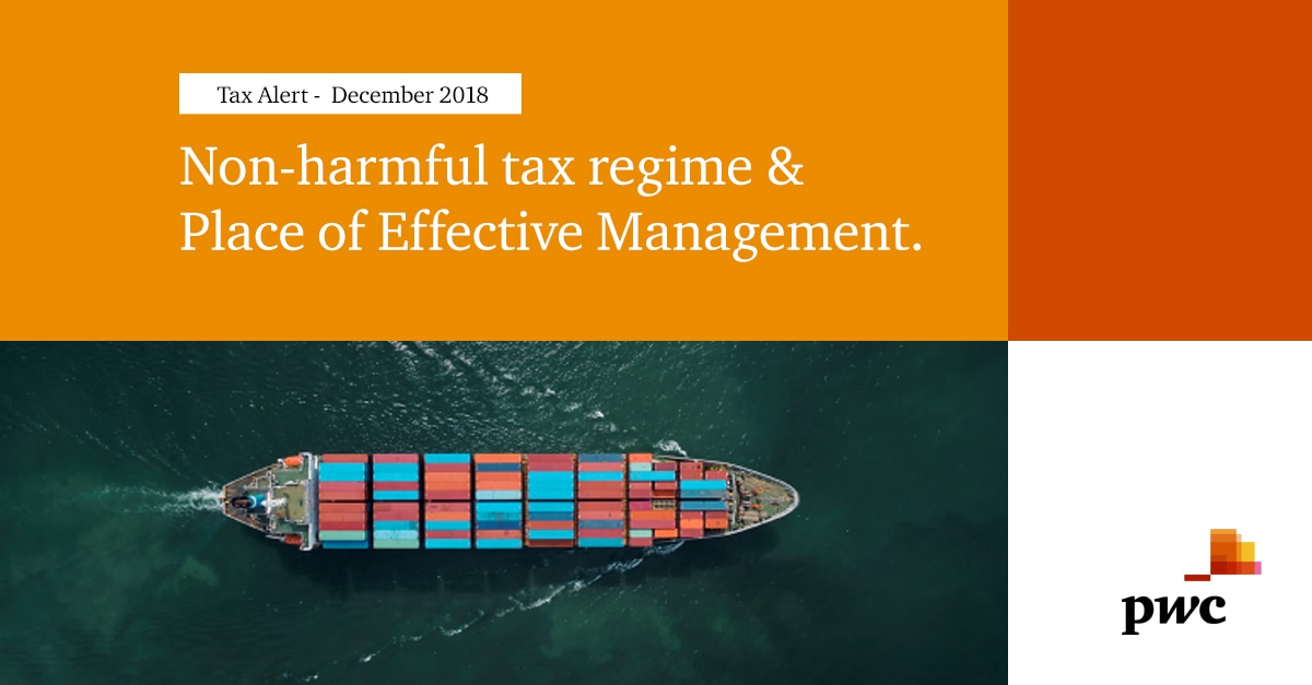 Tax Alert: Non-harmful tax regime and application of POEM