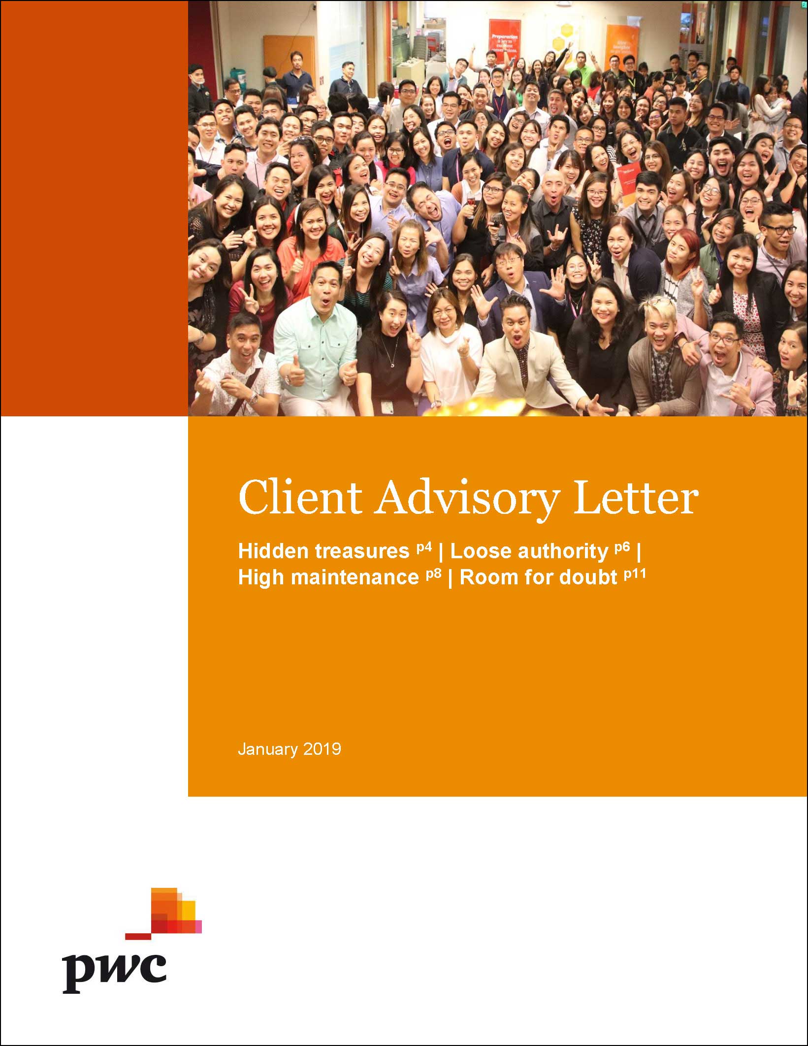 Client Advisory Letter (January 2019)
