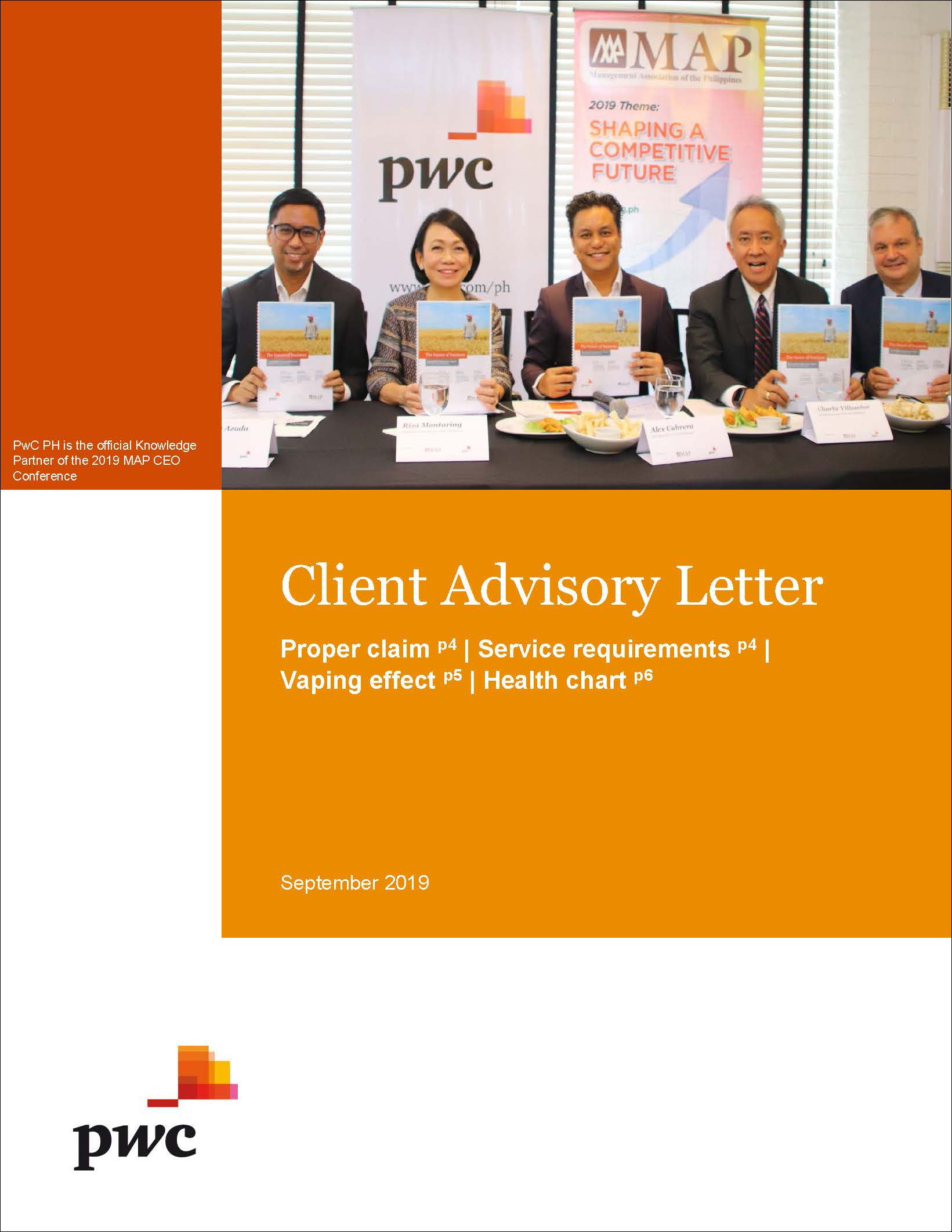 Client Advisory Letter (September 2019)