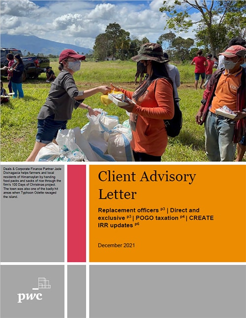 Client Advisory Letter (December 2021)