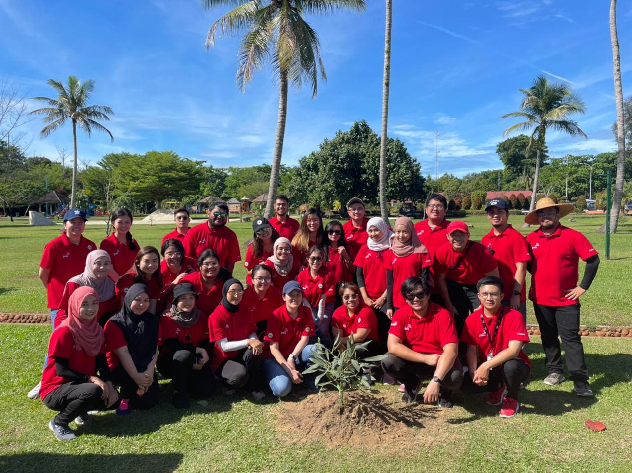 PricewaterhouseCoopers Services plants trees for its fifth anniversary