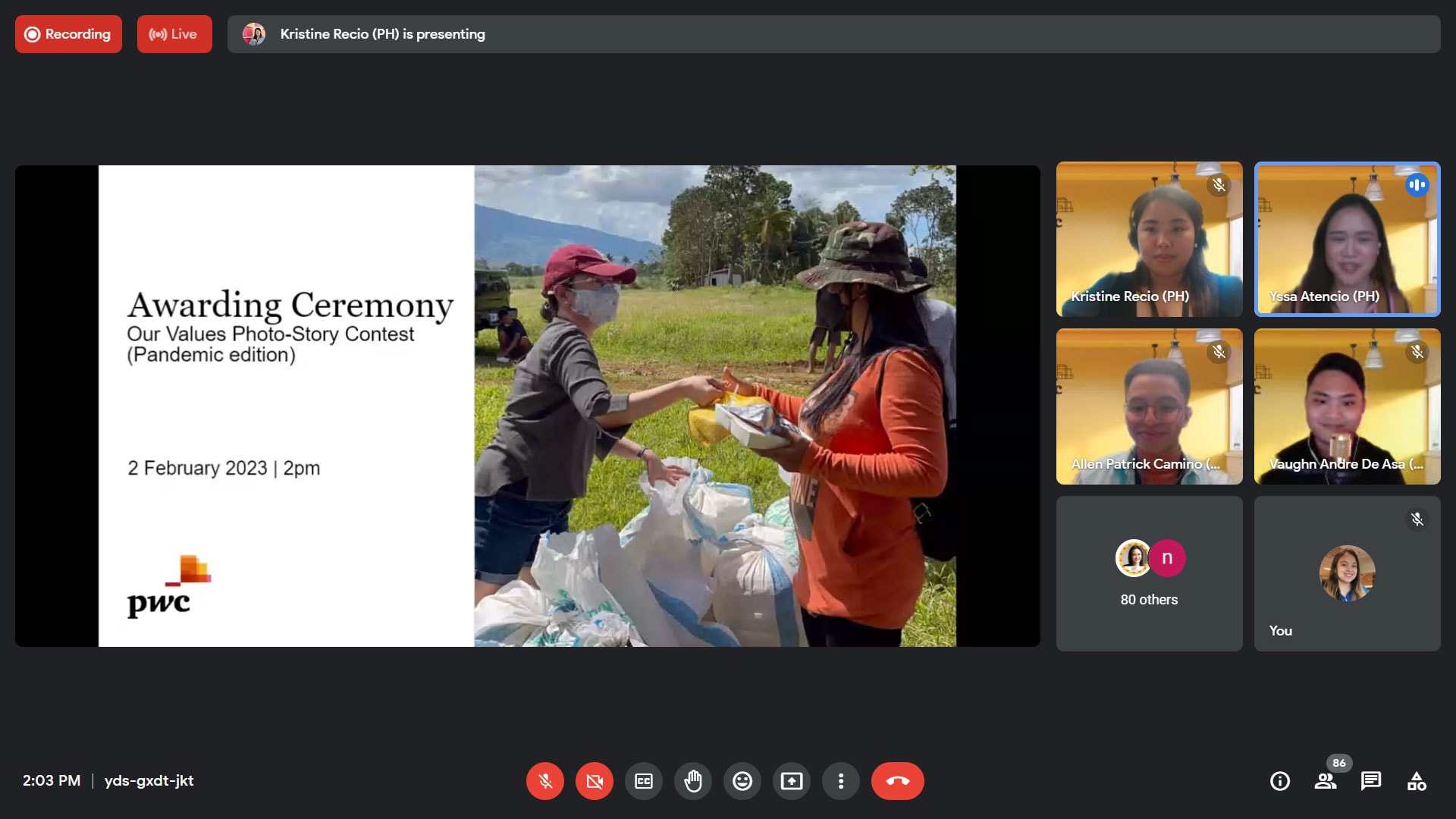 Our Values Photo-Story (Pandemic Edition) Winners