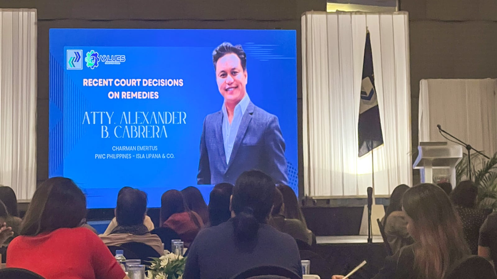 PwC Philippines Chairman Emeritus Alex Cabrera speaks at PICPA’s ...