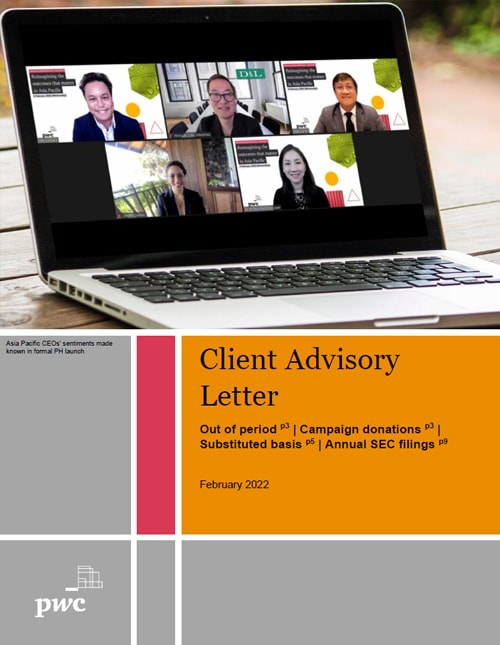 Client Advisory Letter (Feb 2022)