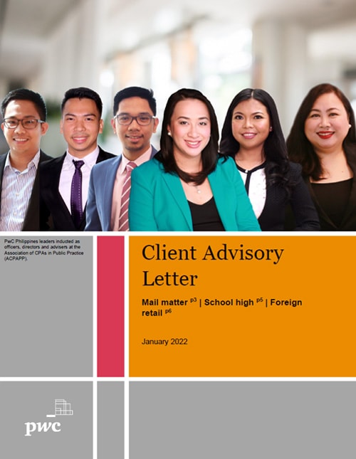 Client Advisory Letter (Jan 2022)