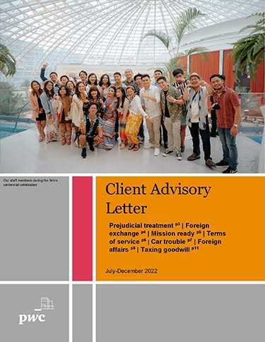 Client Advisory Letter (July-Dec 2022)