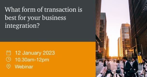 What form of transaction is best for your business integration?