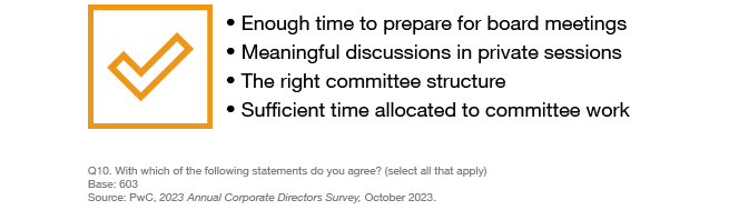 Annual Corporate Directors Survey 2023: PwC